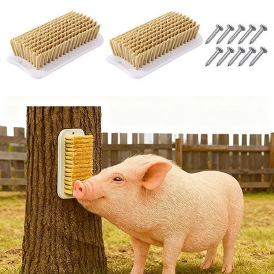 2Pcs For Mini Pig Enrichment Toy Brush Self Groom and Claw Scratch Tool ...
