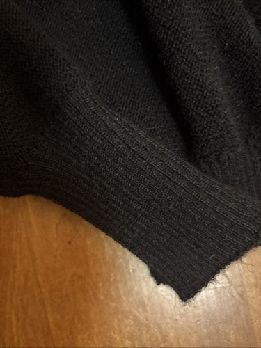 Vtg COUNTESS MARA 100% ALPACA Black Geometric Sweater Made In PERU Mens ...