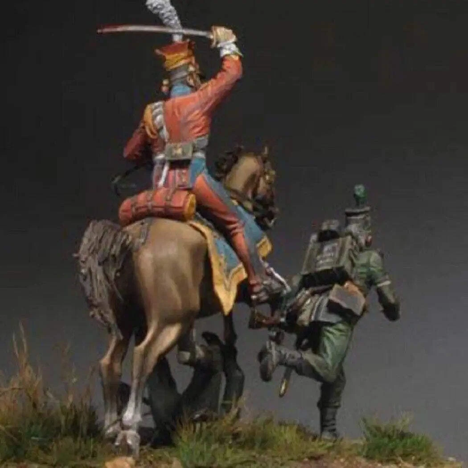 1/32 54mm Resin Model Kit Warriors Napoleonic Wars Battle Unpainted | eBay