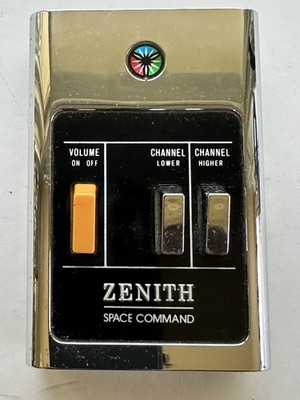 Vintage 1960s Zenith Space Command TV Push Button Television Remote ...