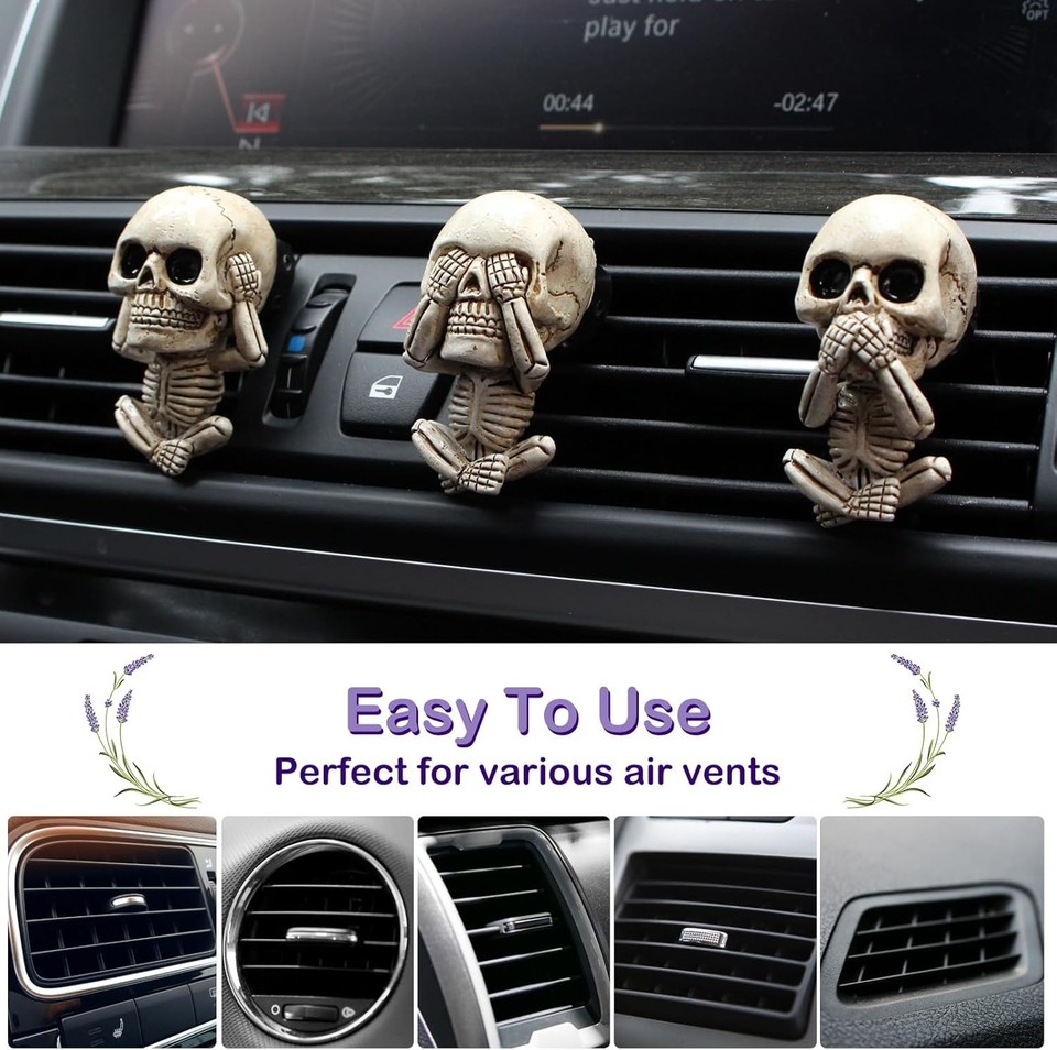 Car Air Fresheners Vent Clips with 10 ml Pure Lavender Essential Oil ...