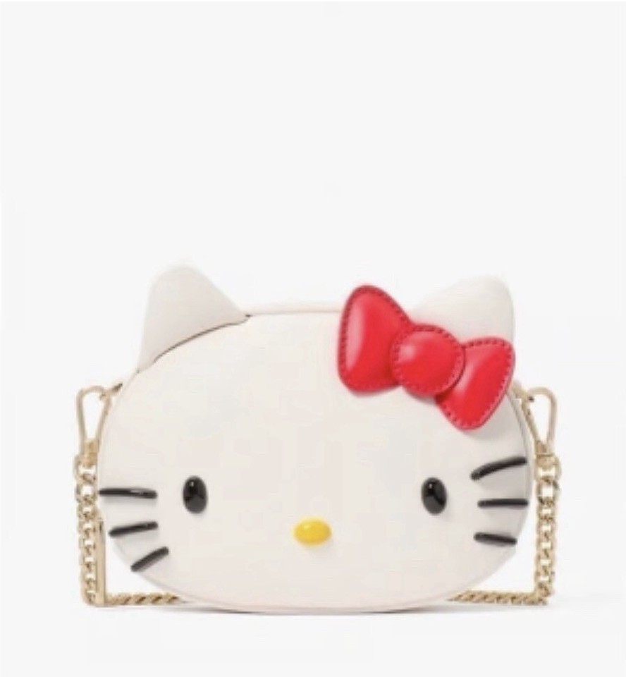 BRAND NEW KATE SPADE x Hello Kitty Mini 3D Crossbody Bag Purse Novelty ...