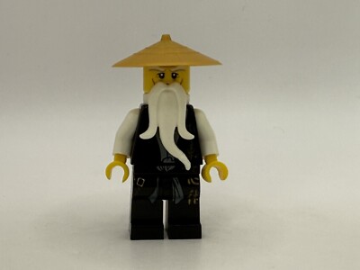 LEGO Ninjago Sensei Wu Black Robe Minifigure 2507 2521 2255 njo026 w ...