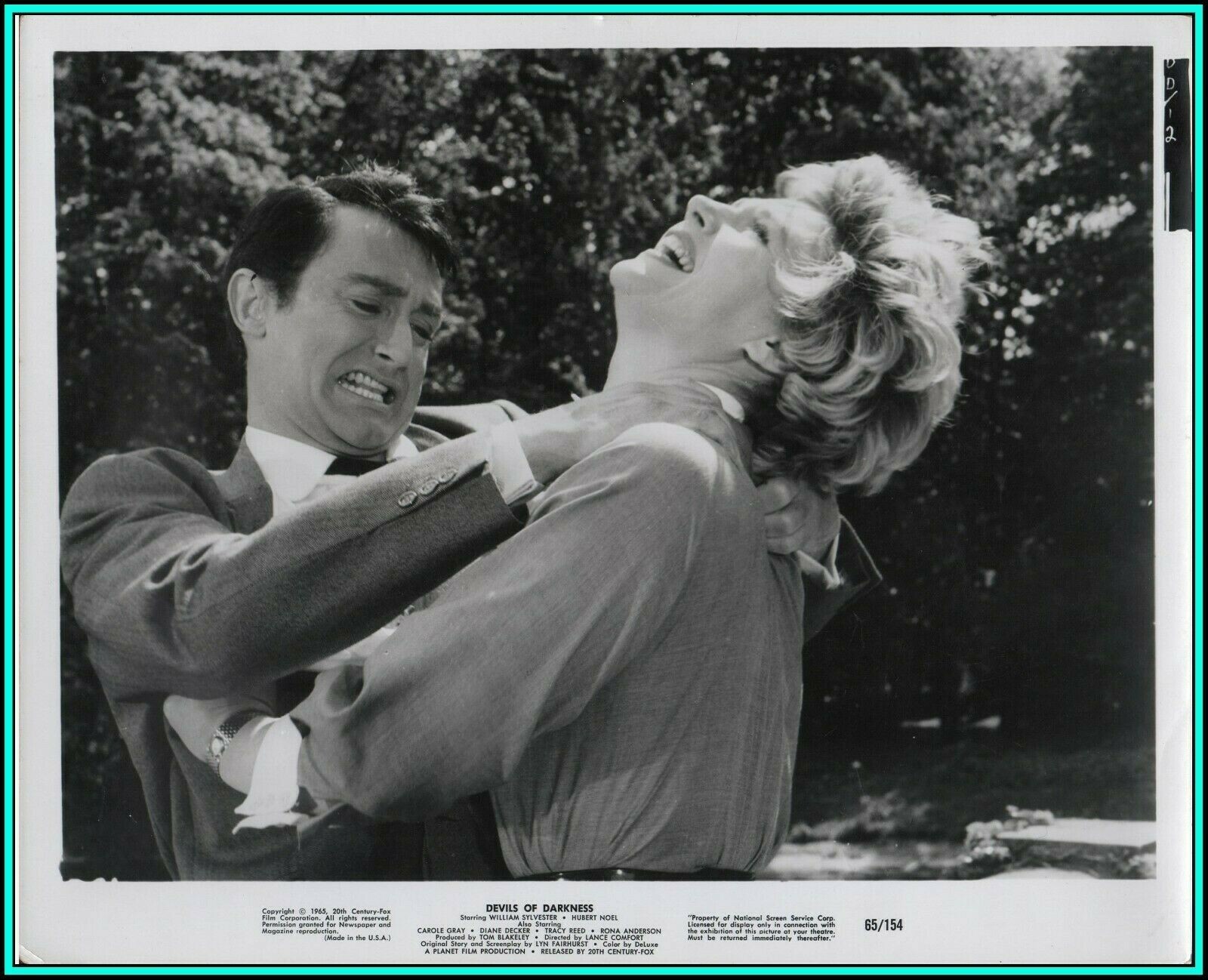 RONA ANDERSON & WILLIAM SYLVESTER in "Devils of Darkness" - Original ...