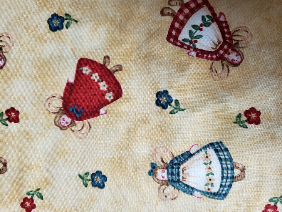 RED ROOSTER FABRIC ANGELS COUNTRY COUSINS FABRIC ***** | eBay