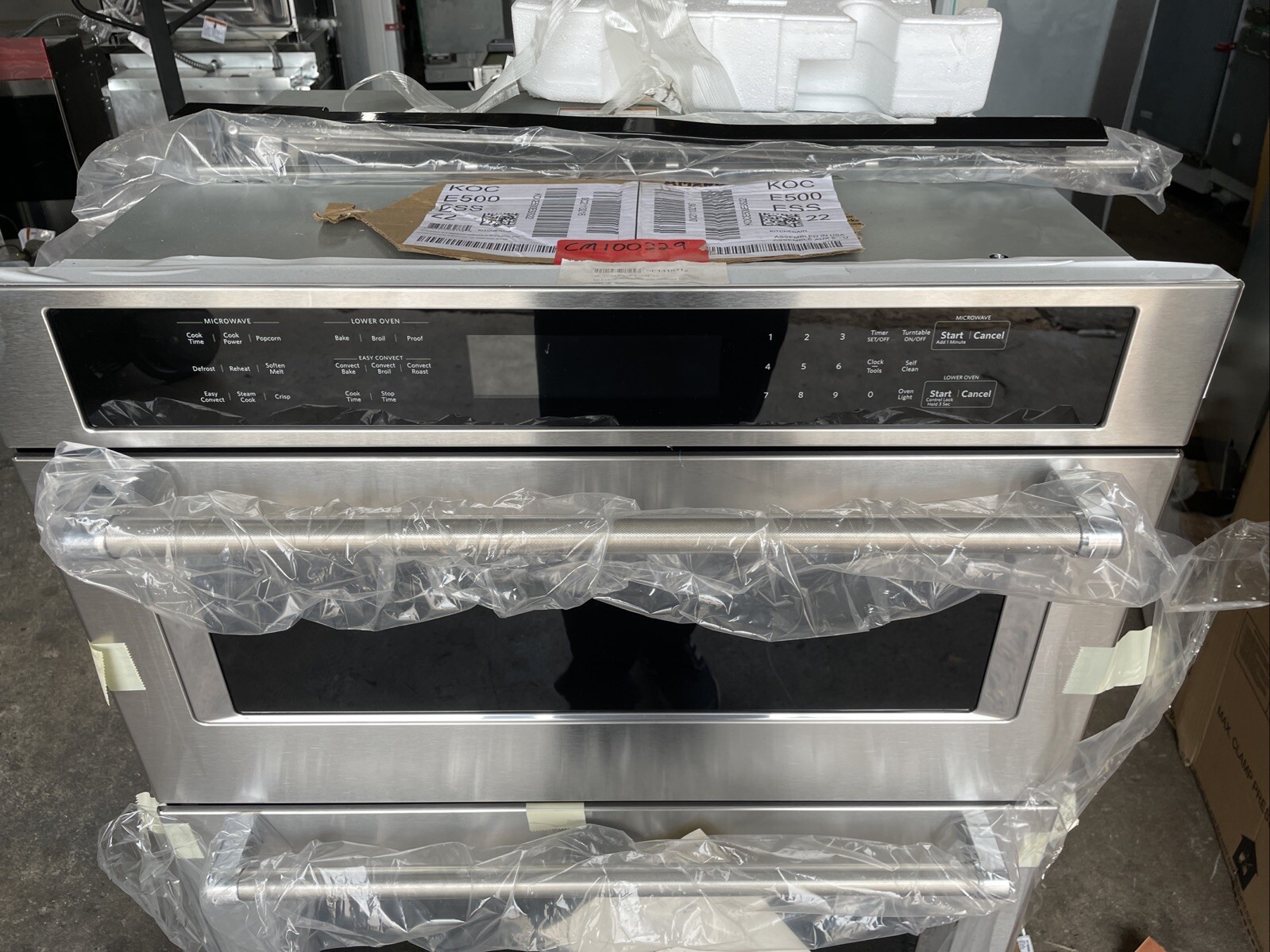 KitchenAid KOCE500ESS 30 Inch Double Combination Electric Wall Oven ...