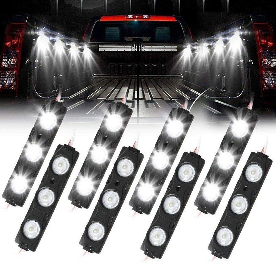 Waterproof Pickup Truck Bed Lights 24 LED Pod Kit Strip White with ...