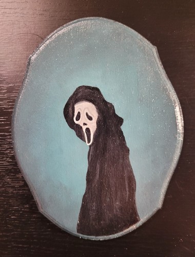 Acrylic Wood Panel Halloween Wall Art Scream Ghostface | eBay