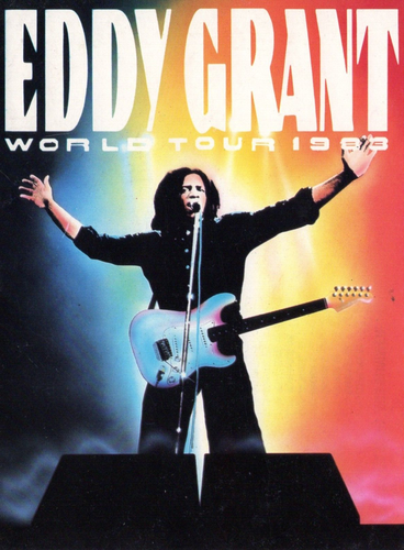 EDDY GRANT 1983 WORLD TOUR CONCERT PROMO POSTCARD "ELECTRIC AVENUE" | eBay