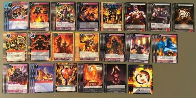 FORCE OF WILL: Red Rush Deck 4 w/ Tiny Reconnaissance Drake/ Flame Trap ...
