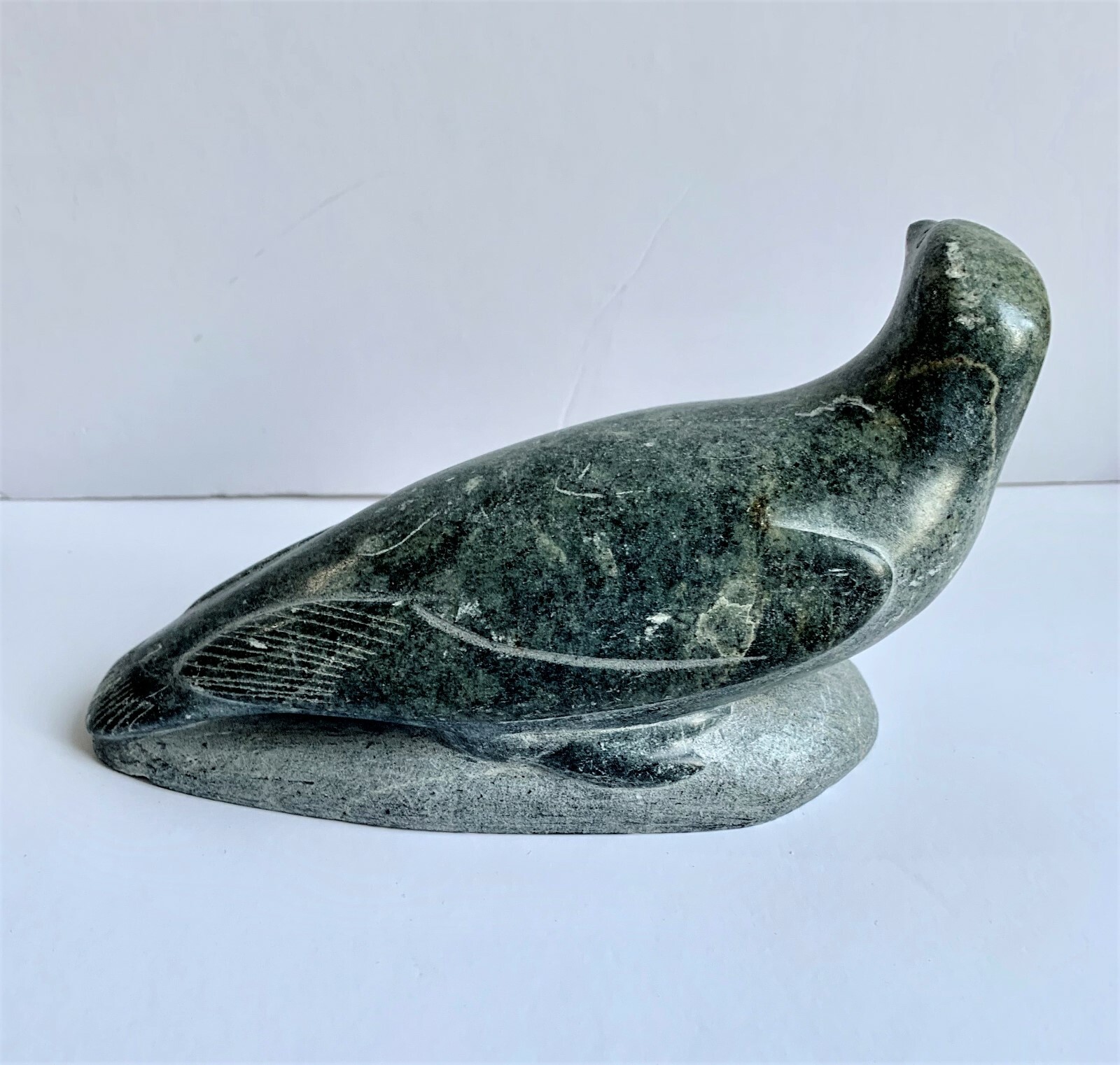 Isapik Pov (Inuit,1931-1970) Fine Canadian Inuit Art Carved Soapstone ...