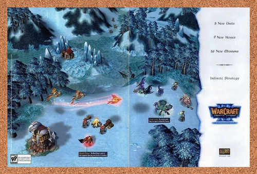 WarCraft III Frozen Throne PC Original 2004 Ad - Overhead Art Promo | eBay