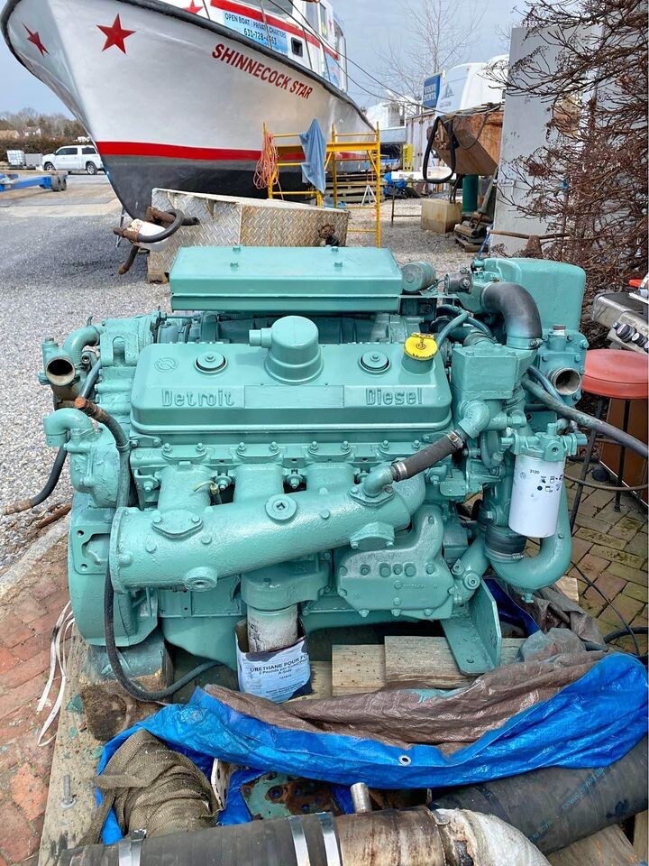 RH Detroit Diesel 871N 8V71N Marine Diesel Engine MINT RUNNING TAKE-OUT ...