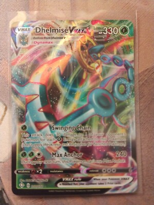 Pokémon TCG Dhelmise VMAX Shining Fates 010/072 Holo Ultra Rare | eBay