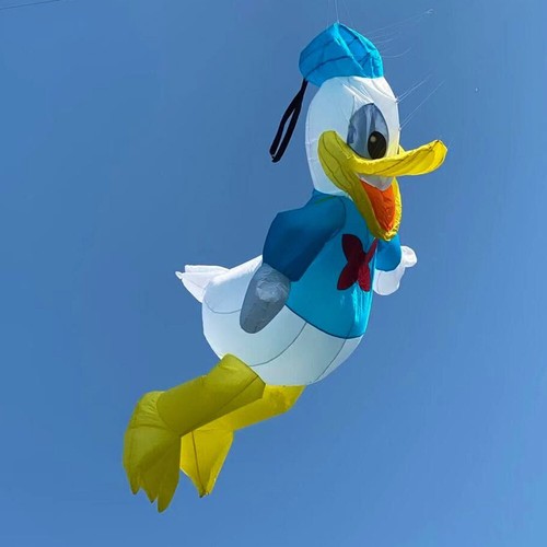 9KM 4m Cartoon Duck Kite Line Laundry Soft Inflatable 30D Ripstop Nylon ...
