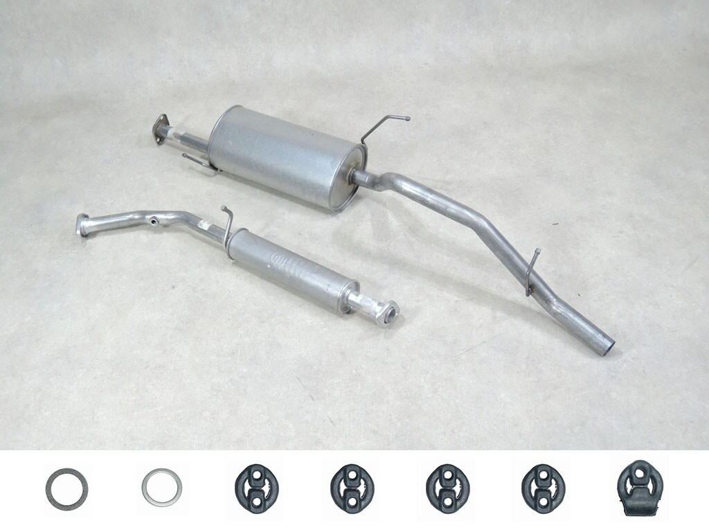 Auspuff SET NEU für Daihatsu Terios J1 1.3 + 1.3 4WD Bj00-05 Mitteltopf ...