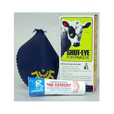 Shut Eye Pinkeye Patches Glue Calf Size 10 Count Cattle Protective Eye ...
