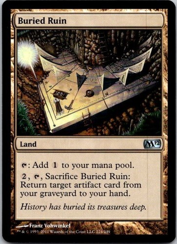 Magic the Gathering MTG Buried Ruin Magic 2012 M12 NM ref.M022 | eBay