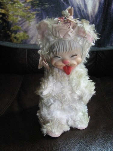 Star Creation Rushton 10" Happy Kitty Cat Tongue Out + Easter Hat ...