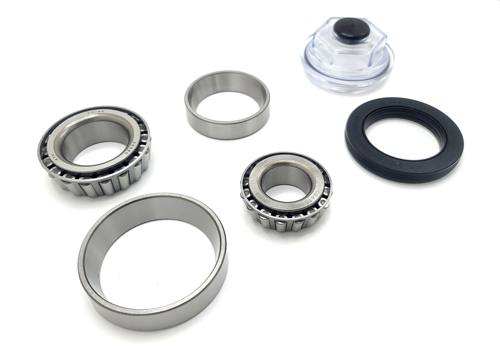 Oil Bearing Kit 8000# Axle #42 Spindle 02475 22580 8K Dexter Trailer 21 ...