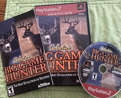 Cabela's Big Game Hunter Greatest Hits (PlayStation 2) PS2 Complete CIB ...