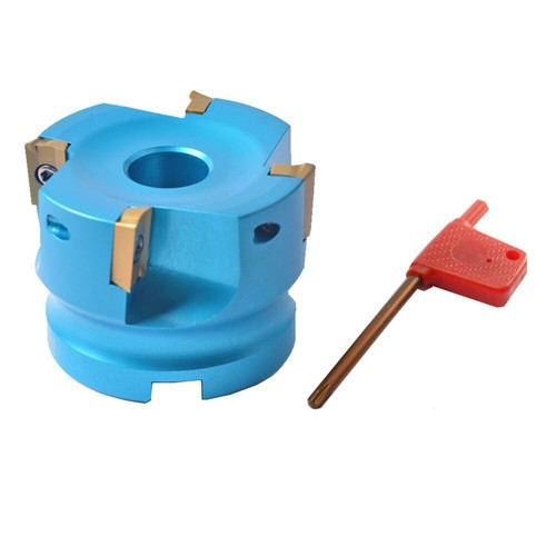 2INCH 4 FLUTE ALUMINUM FACE MILL CUTTER SET AND 4PCS CARBIDE INSERT | eBay