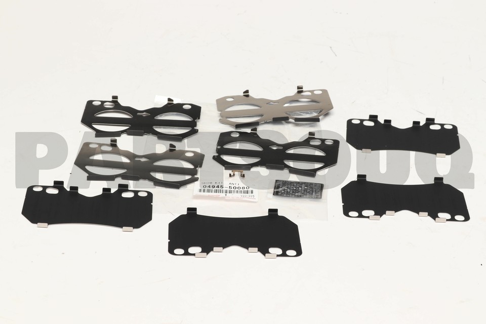 0494550080 Genuine Toyota SHIM KIT, ANTI SQUEAL, FRONT 04945-50080 | eBay