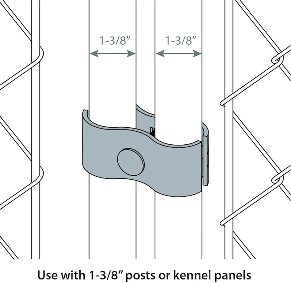 20Sets Dog Kennel Panel Clamps Chain Link Fence Clamps, 1-3/8’’ Fence ...