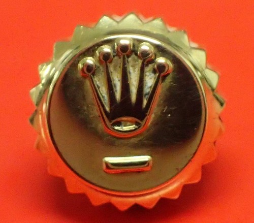 ROLEX 600 8 Gold Crown 6mm Datejust Date 1600 1601 1625 3 1803 16013 ...