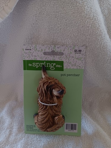 Shaggy Highland Cow Pot Percher Hobby Lobby NEW | eBay