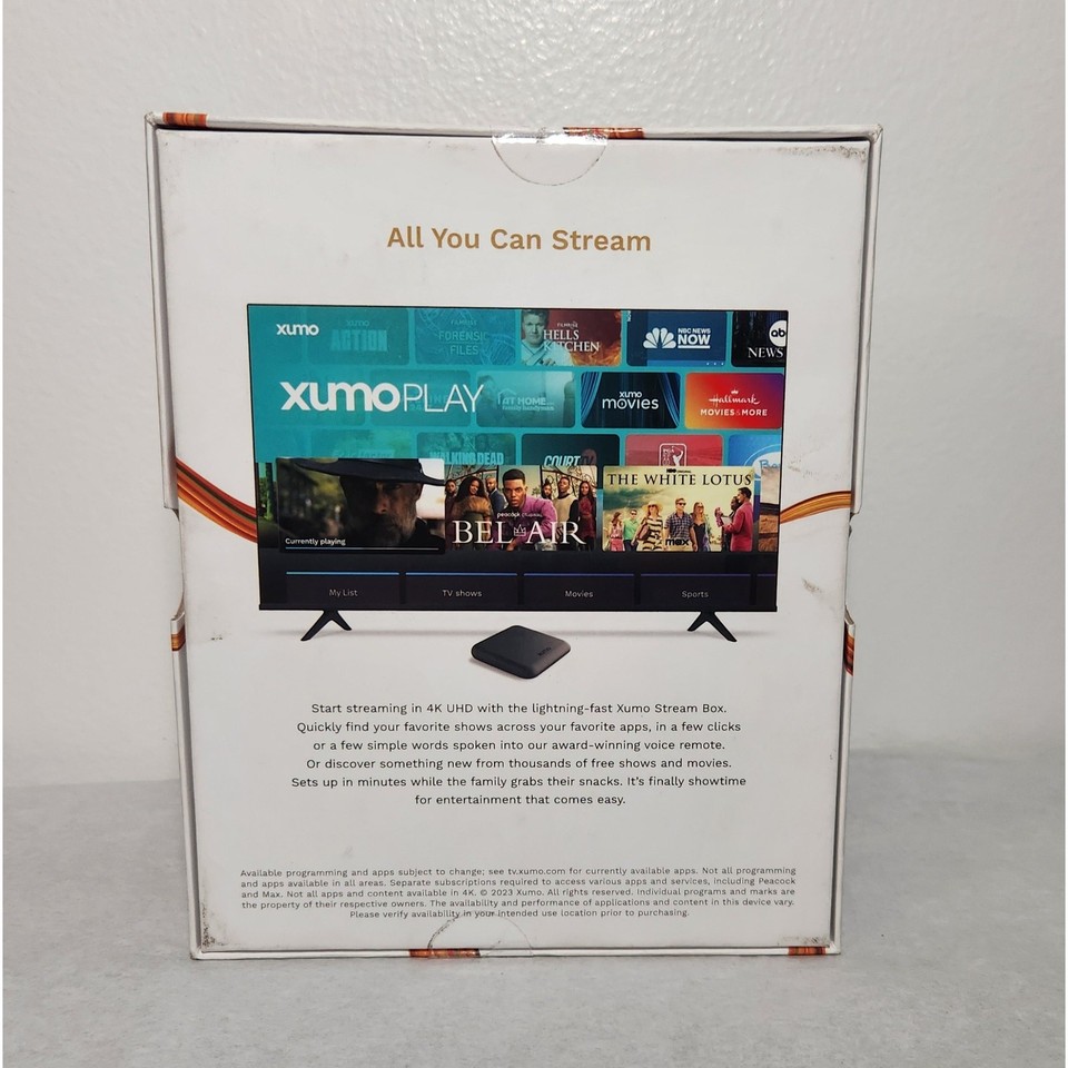 Xumo Stream Box 4K UDH Model # SCXI11BEI Brand New Sealed | eBay