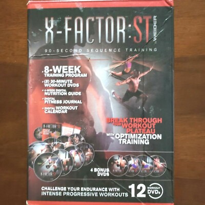 X-FACTOR ST Complete 12 DVDs Workout Program Weight Loss Fat Burning | eBay