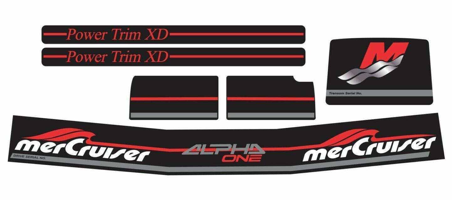 FOR MERCRUISER ALPHA ONE GEN 2 RED RAMS STICKER SET 37- 861431A98 ...