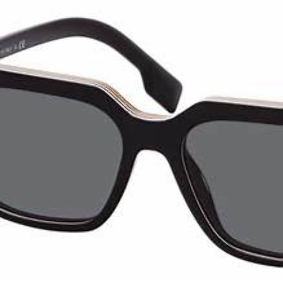 Burberry Carnaby BE4337 3798/87 Men's Sunglasses - Black Frame, Dark Grey Lenses 8056597419161| eBay