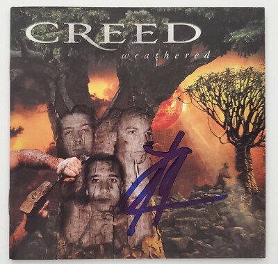 Scott Stapp Signed Creed Weathered CD Booklet Lead Singer Human Clay ...