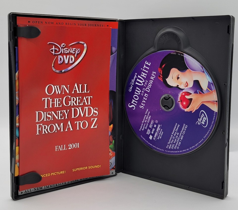 Disney Platinum Edition DVD LOT OF 2 - Snow White * Aladdin * 2 Discs ...