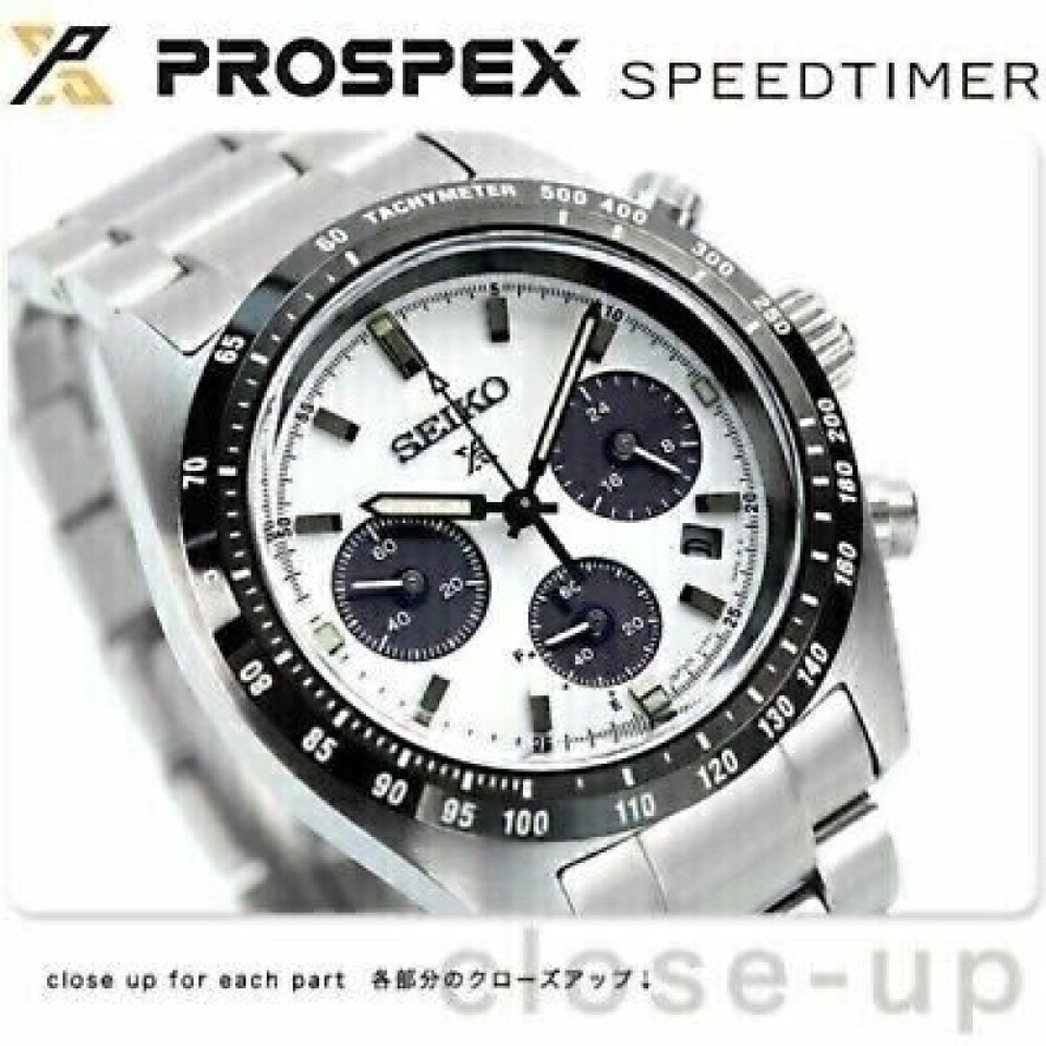Seiko Prospex Speed Timer Solar Chronograph SSC813 SBDL085 Panda Dial ...