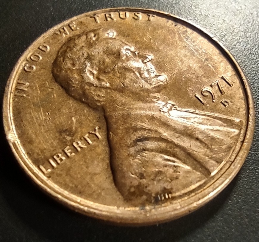 1971 D Lincoln Memorial Cent Denver Mint Penny Doubled Rim & Date | eBay