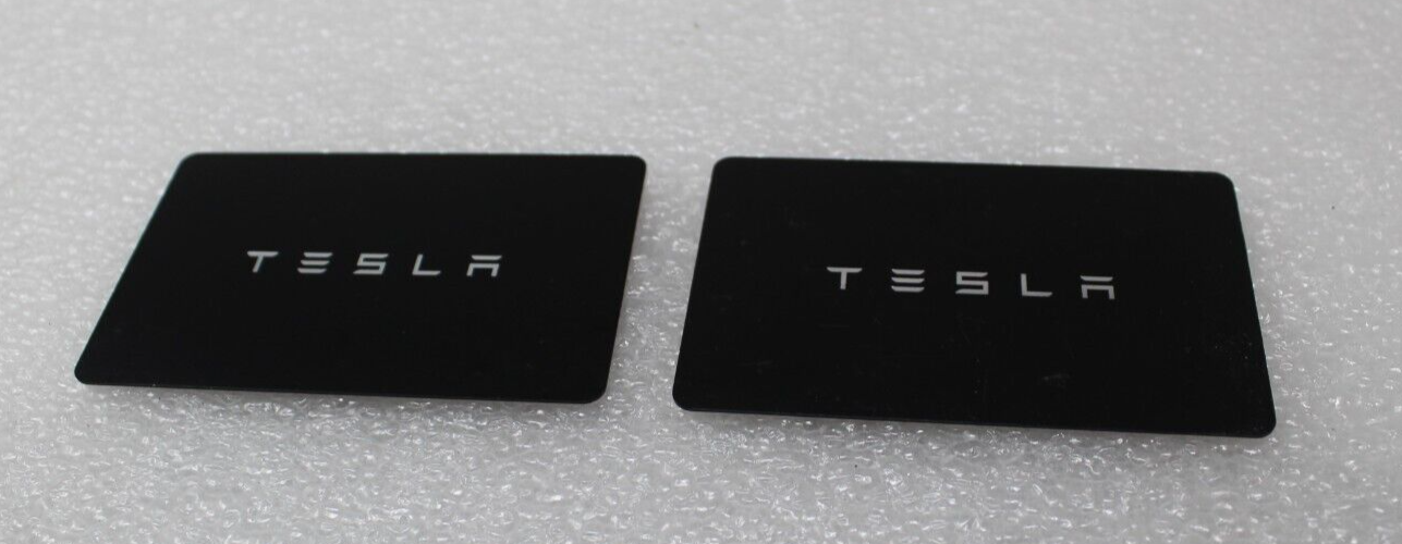 New SET OF 2 Genuine OEM TESLA Model S 3 X Y Cybertruck KEY CARD ...