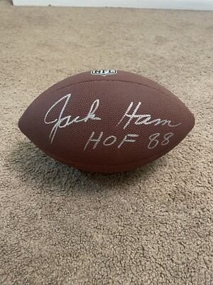 Jack Ham Signed Autographed Full Sized Wilson NFL Football Steelers ...