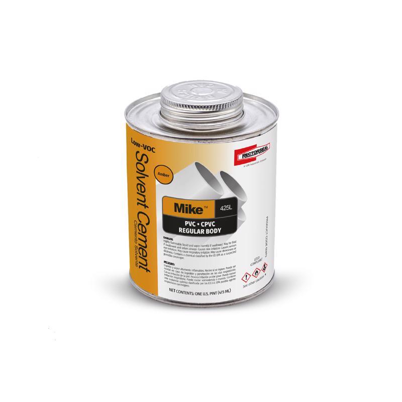 RectorSeal 55973 Amber Multi-Purpose Solvent Cement 16 oz. for ABS/CPVC ...