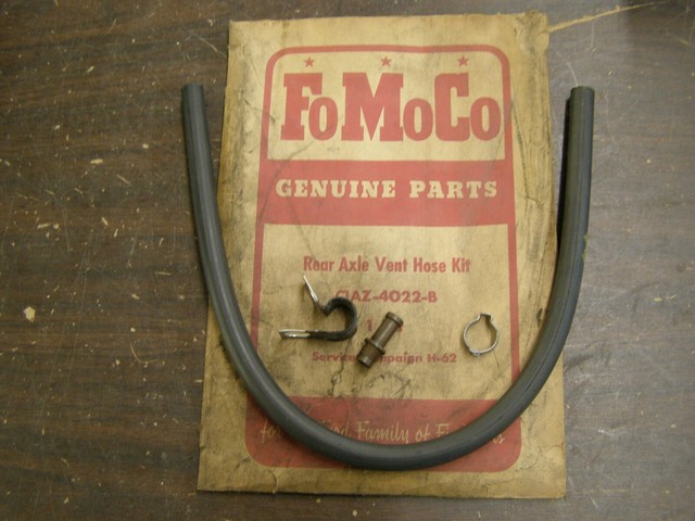 NOS OEM Ford Rear Axle Vent Hose Kit C1az 4022 B Mustang Galaxie Falcon ...