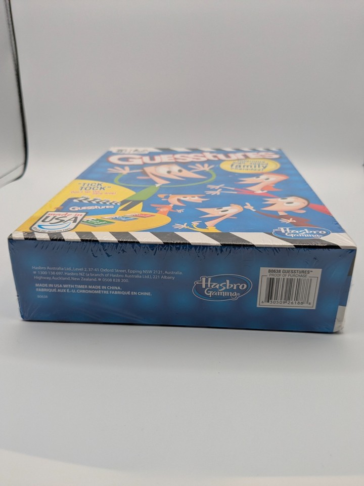 Hasbro Guesstures Family Game, New Sealed, Ages 8+, Fast-Paced Charades ...