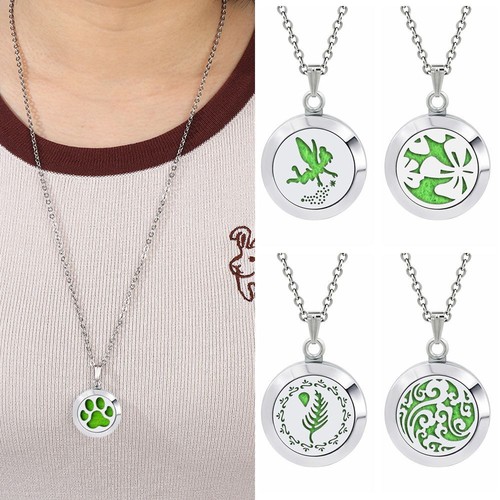 Oil Diffuser Necklace Aromatherapy Pendant Aroma Charms Fragrance ...