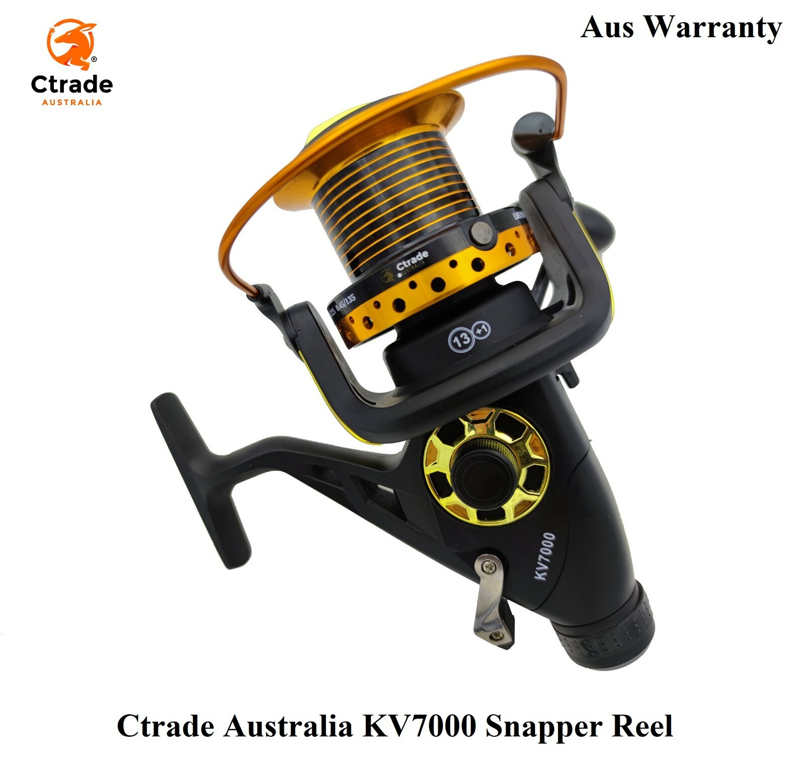 Snapper Reel Fishing Reel KV7000 Baitruner Spinning Reel 15kg Drag ...