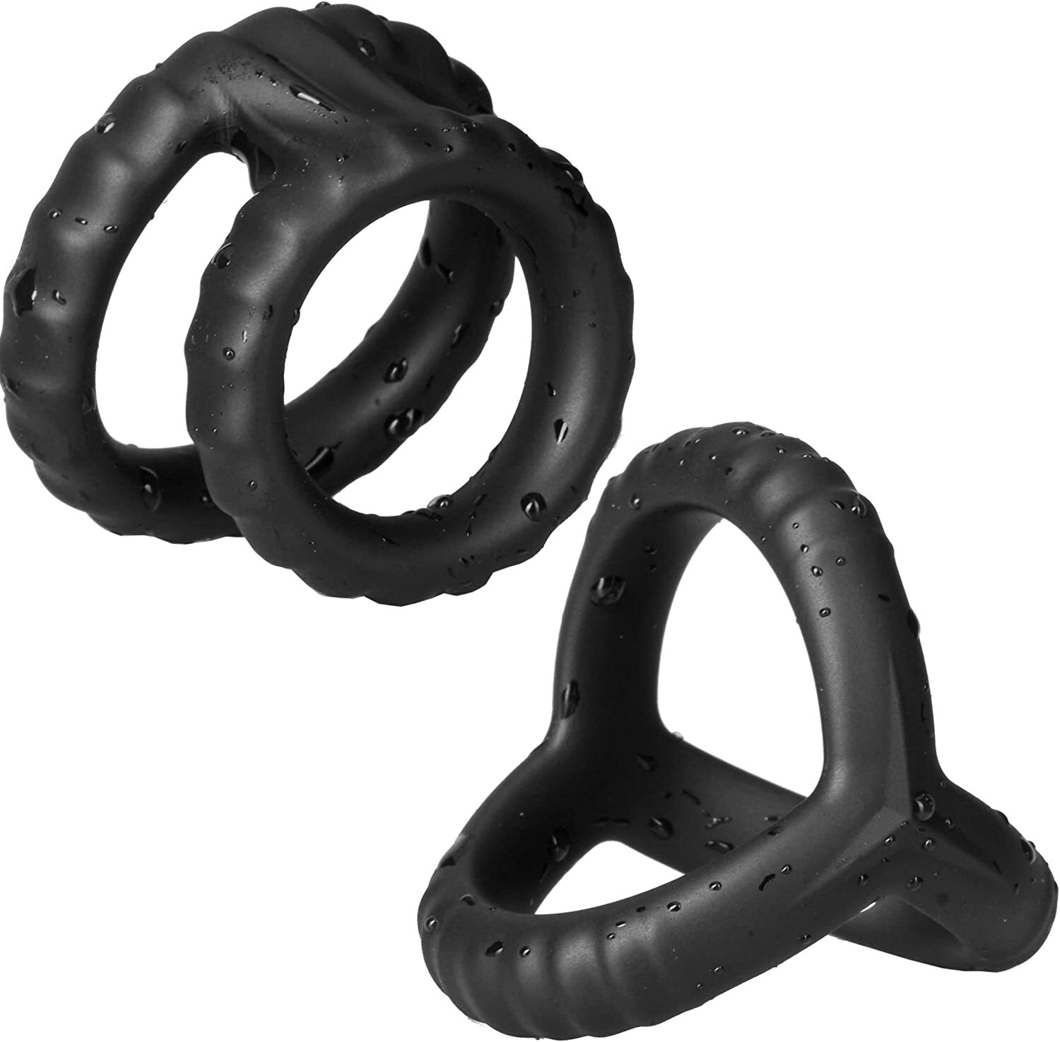 6PCS Cock Ring Silicone Penis Ball Rings Enhancement for Men Sex Toys ...