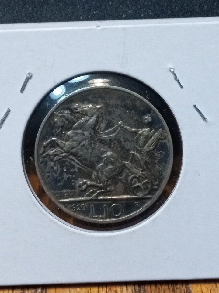 1929 R Italy 10 Lire KM#68.1 .835 Silver | eBay