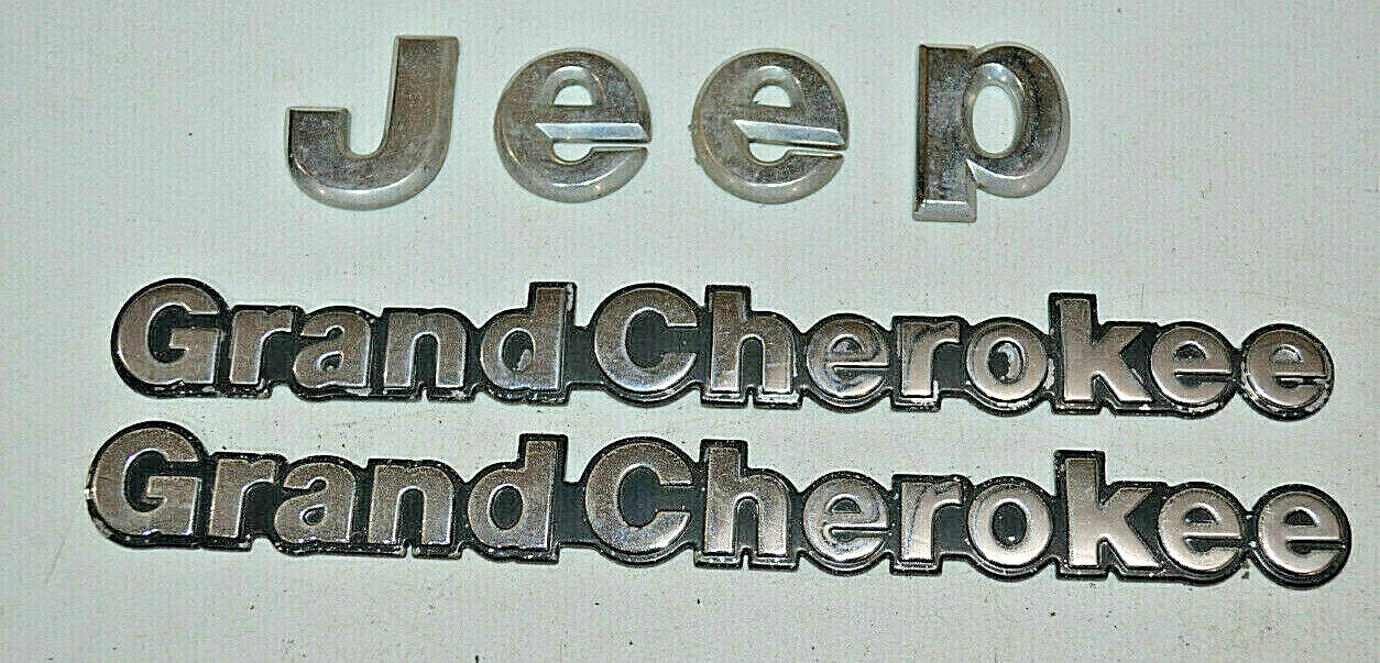 JEEP GRAND CHEROKEE EMBLEMS BADGES OEM PLASTIC | eBay