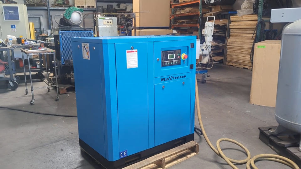 2025 Maximus 15 HP 63 CFM Direct Drive Rotary Screw Air Compressor 460V ...
