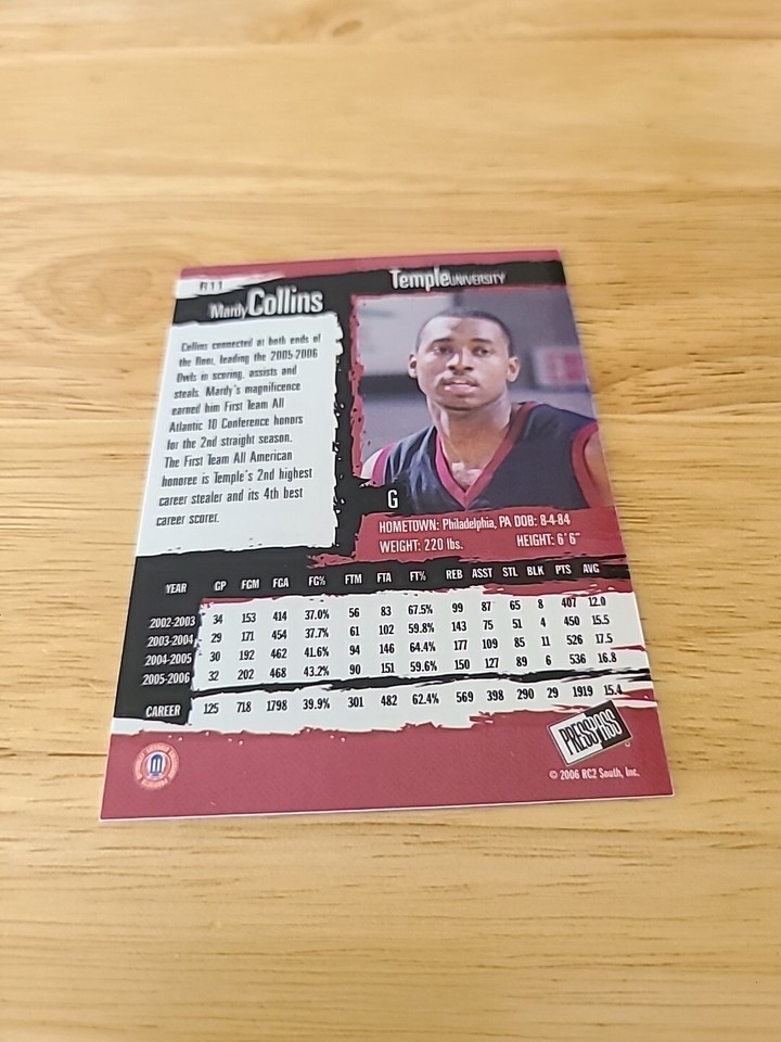 2006 Press Pass Reflectors #rd /500 Mardy Collins #R11 Rookie RC $$$ | eBay